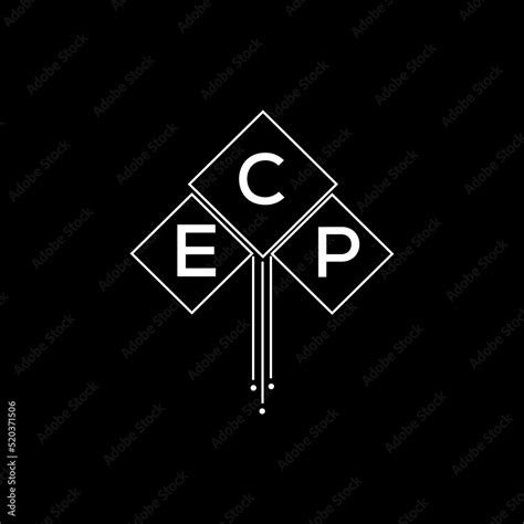 Ecp Letter Logo Design With White Background In Illustrator Ecp Vector Logo Modern Alphabet