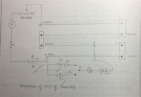 To Compare EMF Of Two Given Primary Cells Using Potentiometer Notes