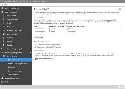 Setting Up Microsoft Laps For Active Directory Lithnet Access Manager