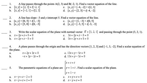 Solved A Line Passes Through The Points A 2 3 And B 2