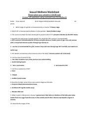 Sexual Wellness Worksheet OL Docx Sexual Wellness Worksheet Please Place Your Answers In Bold