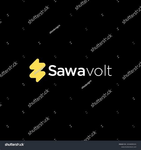 Sw Letter Thunder Volt Logo Design Stock Vector Royalty Free 2434009101 Shutterstock