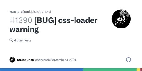 BUG Css Loader Warning Issue Vuestorefront Storefront Ui GitHub