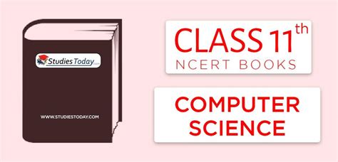 ncert book for class 11 computer science for 2024 2025 pdf download