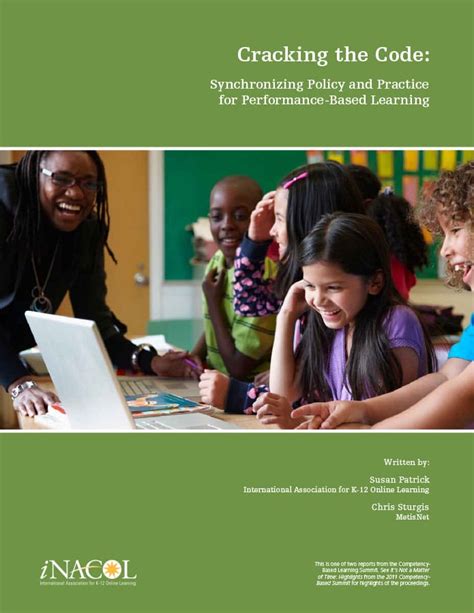 Cracking The Code Synchronizing Policy And Practice For Performance Based Learning Aurora