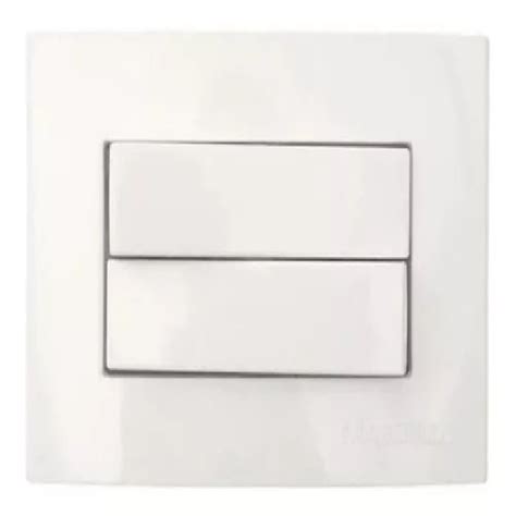 Conjunto Interruptor Duplo Simples 10a 70×70 Branco Margirius Cofemo