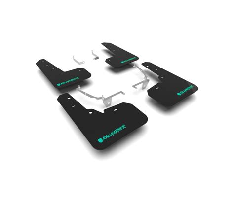 Rally Armor 13 Subaru Xv Crosstrek Black Mud Flap W Teal Logo And