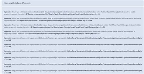 Menu Manager Throws Deprecated Error In Php 81 · Issue 3073 · Gantry