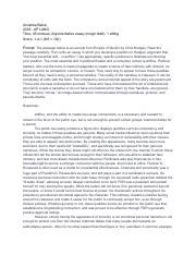 AP LANG ESSAY Writing Sample Pdf Anushka Behal 2022 AP LANG Time 45 Mintues Argumentative