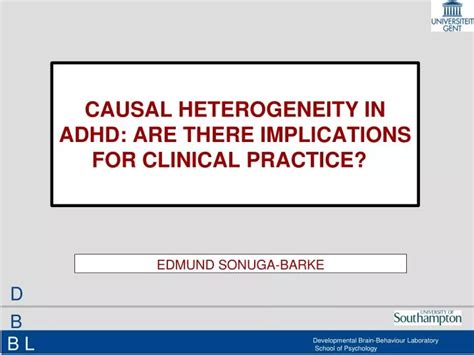Ppt Causal Heterogeneity In Adhd Are There Implications For Clinical