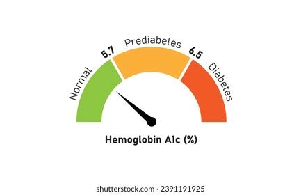 Hemoglobin A1c Test Levels Concept Design Stock Vector Royalty Free