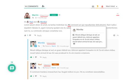 Wpdiscuz User And Comment Mentioning Gvectors Team