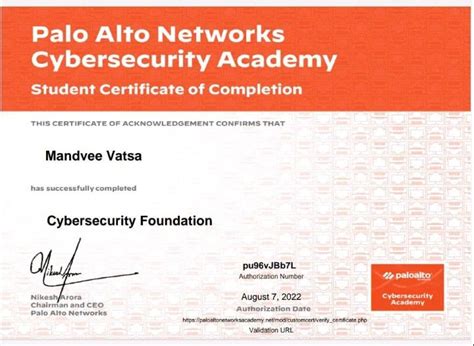 Mandvee Vatsa On Linkedin Cybersecurity