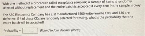 solved with one method of a procedure called acceptance