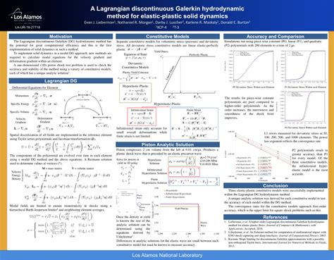 Pdf A Lagrangian Discontinuous Galerkin Hydrodynamic Method For Elastic Plastic Solid Dynamics