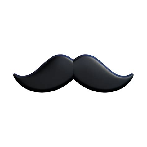 Mustache 3d Rendering Icon Illustration 28854314 Png