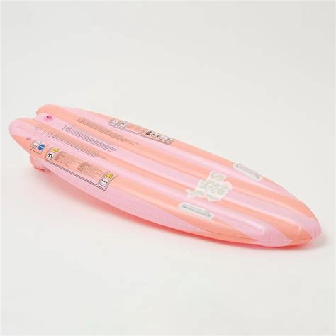 Sunnylife Pink Color Inflatable Ride With Me Surfboard Float Sea