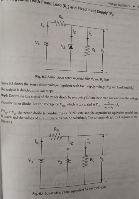 Solved Voltage Regulators With Fixed Load Rl And Fixed