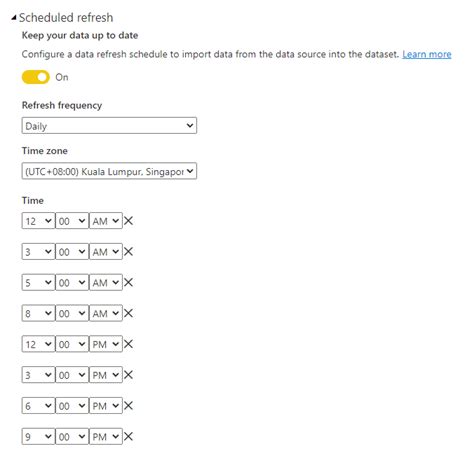 schedule refresh question r powerapps