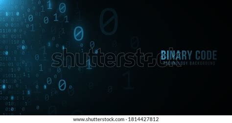 Binary Code Background Hitech Modern Design Stock Vector Royalty Free