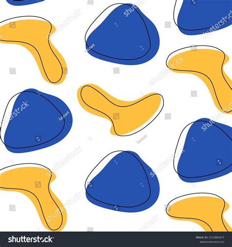 Pattern Shapes Doodle Blob Doodle Vector Stock Vector Royalty Free
