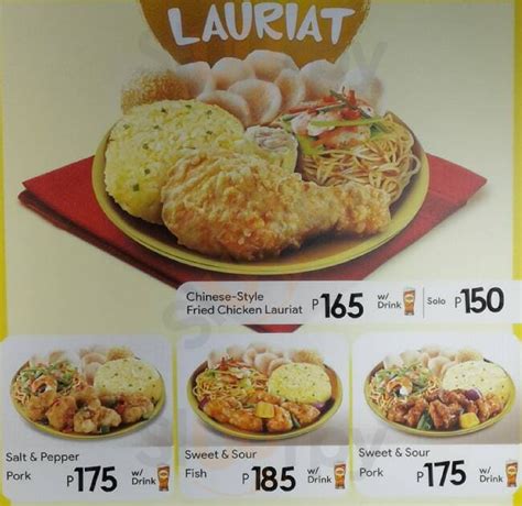 Menù Chowking Quezon City Sluurpy