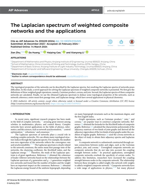 Pdf The Laplacian Spectrum Of Weighted Composite Networks And The