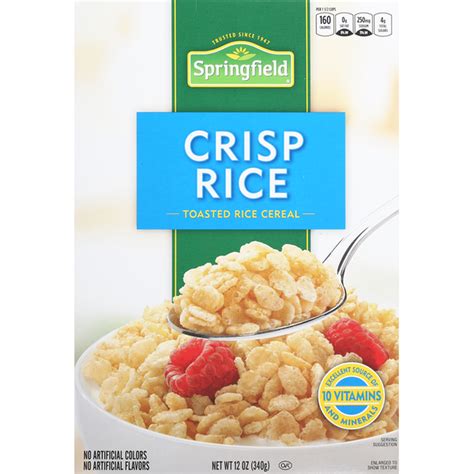 Springfield Toasted Rice Cereal Crisp Rice 12 Oz Delivery Or Pickup
