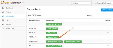 Edit Connection Help ShuffleExchange