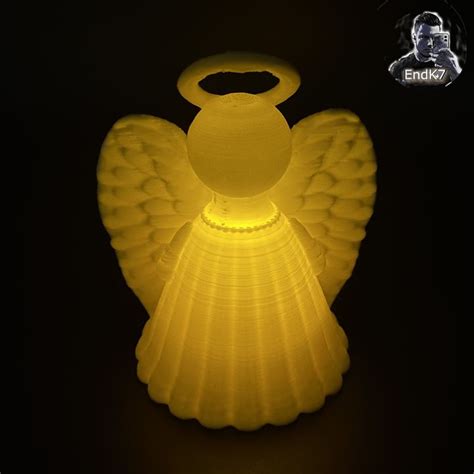 3d Printable Angel Tea Light Christmas By Endk7