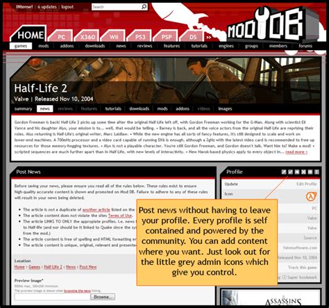 Mod DB V4 Walkthrough Feature ModDB
