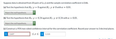 Solved Suppose Data Is Obtained From Pairs Of X Y And Chegg Com