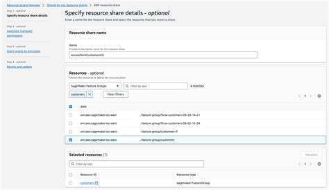 Amazon Sagemaker Feature Store Now Supports Cross Account Sharing