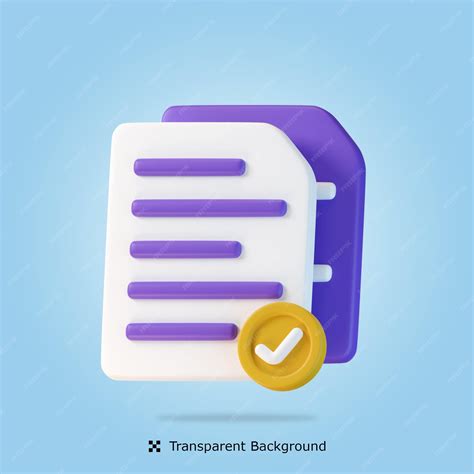 Premium Psd Psd 3d Rendering Checklist 3d Icon Isolated Illustration