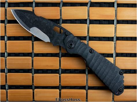 Mick Strider Custom Msc Carbon Fiber Titanium Sng Ebosshoss Knives