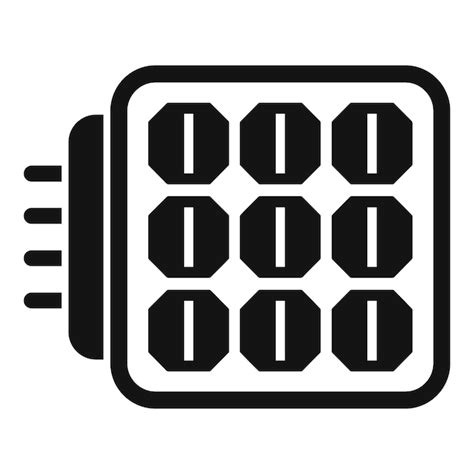 premium vector plug solar panel icon simple vector fixture module