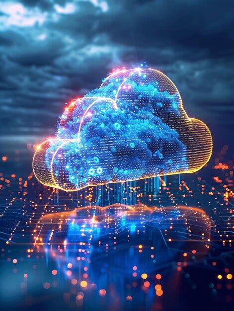 premium photo cloud computing artificial intelligence cloud services