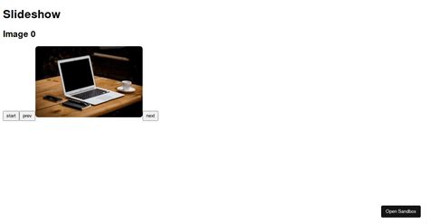 Slideshow Codesandbox