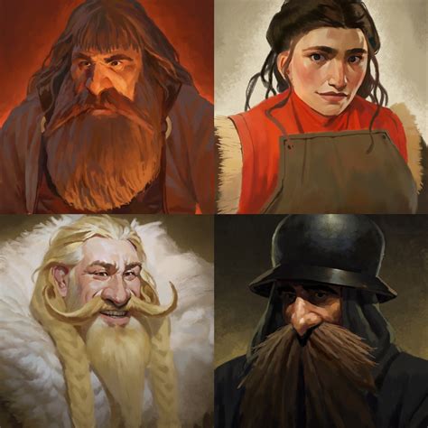 Artstation Dwarf Npc Portraits
