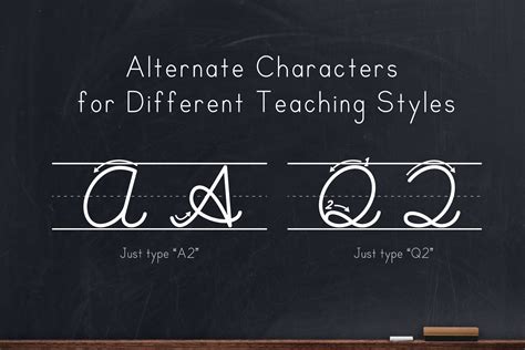 Teaching Cursive Letter Tracing Font Masterbundles