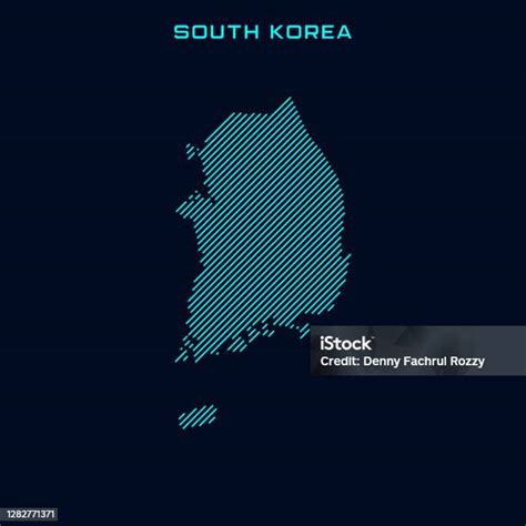 한국 벡터 스톡 일러스트 디자인 템플릿의 스트라이프 맵 0명에 대한 스톡 벡터 아트 및 기타 이미지 0명 관광 광고 Istock