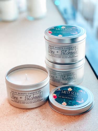 Pine Patchouli Tin 8oz Salty Scents