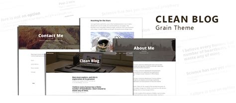 GitHub Sysgears Grain Theme Clean Blog Grain Bootstrap Theme Clean Blog