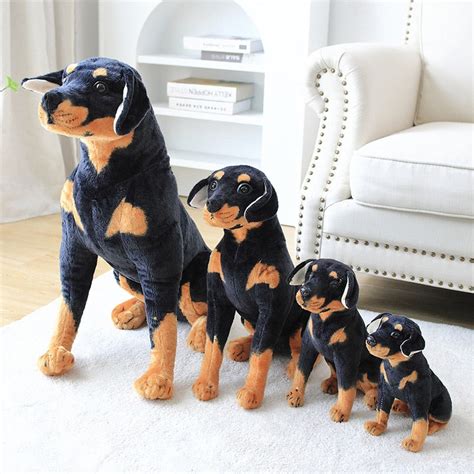 Lifelike Realistic Rottweiler Stuffed Animal Plush Toys