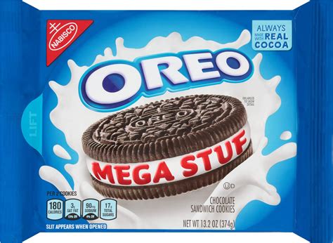 Oreo Mega Stuf Chocolate Sandwich Cookies 13 2 Oz