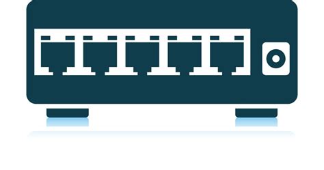 Internet Switch With 24 Ethernet Ports Royalty Free Vector