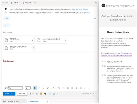 Encrypt Attachments Process Meeting Request Attendees And React To