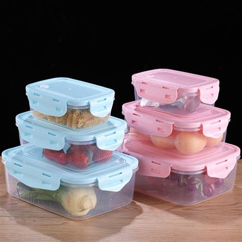 3pcs Rectangle Square Plastic Storage Container Se Grandado