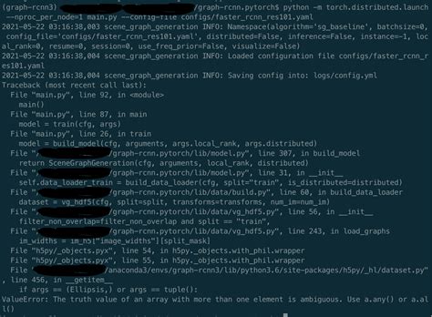 Python Implementing Model From Repo Error Truth Value Of An Array