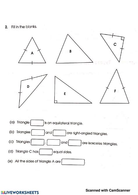 Worksheet Types Of Triangles Worksheet Activity Sheets
